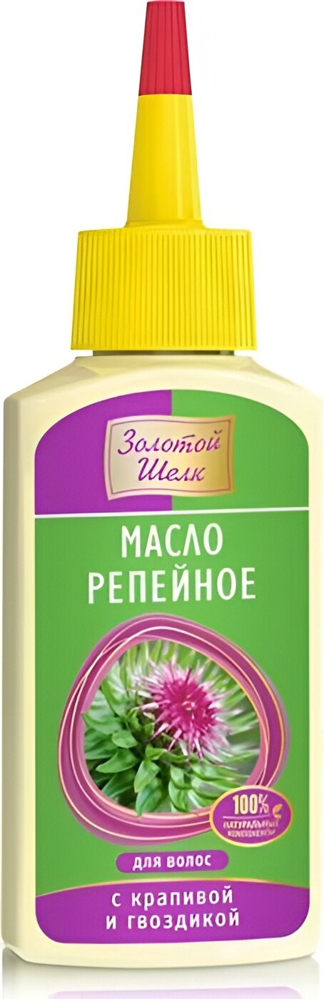 Золотой Шелк Репейное масло для волос с крапивой и гвоздикой, 90 мл