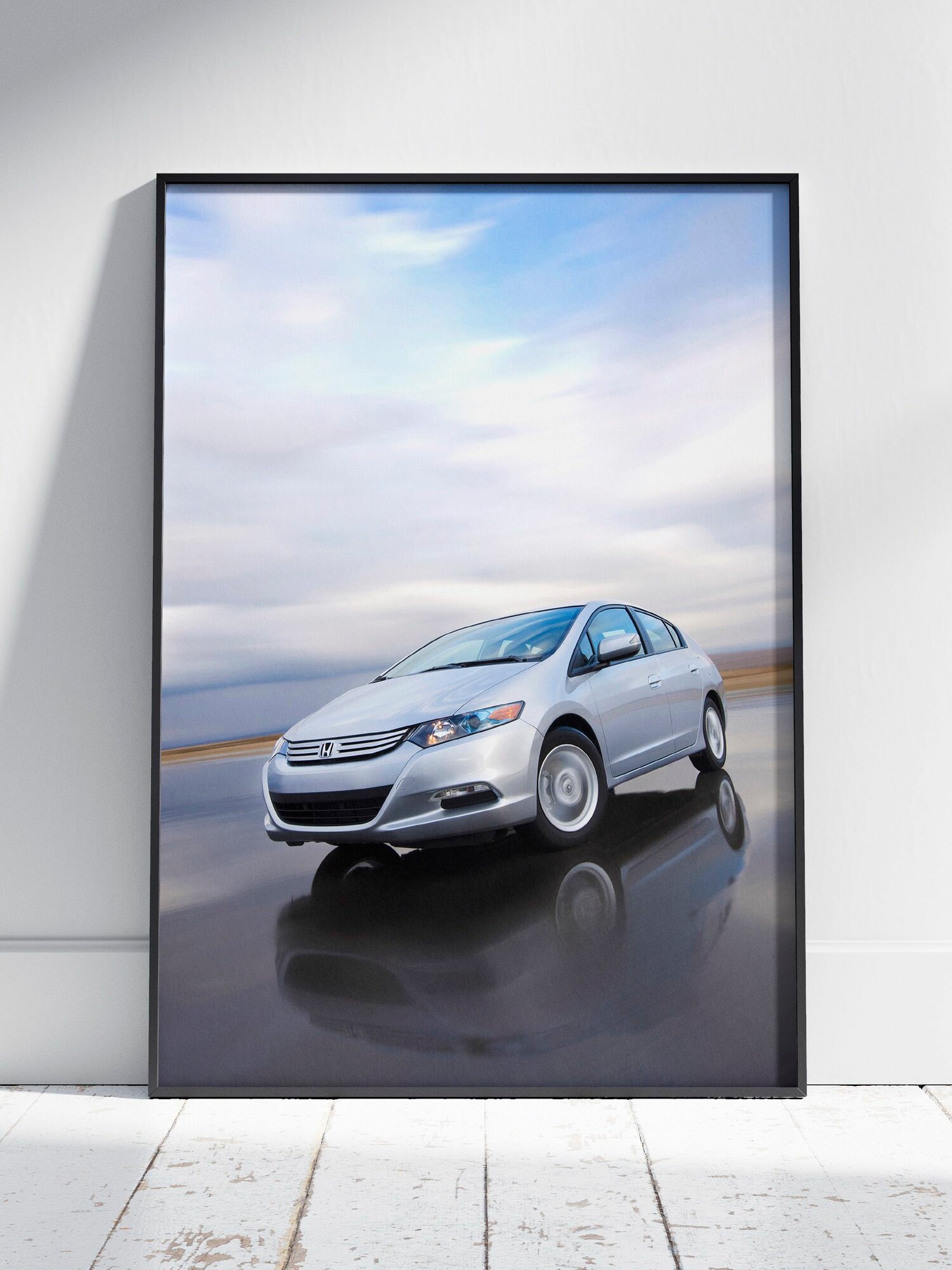 Плакат на стену для интерьера Авто и Мото (Хонда Инсайт - Honda Insight) - Постер по транспорту формата A3 (30x42 см)