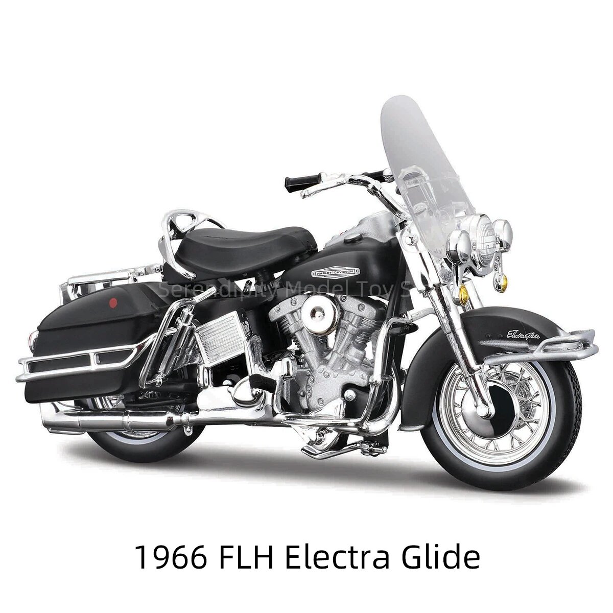 Maisto 1:18 Harley-Davidson 1966 FLH Electra Glide металлическая модель мотоцикла