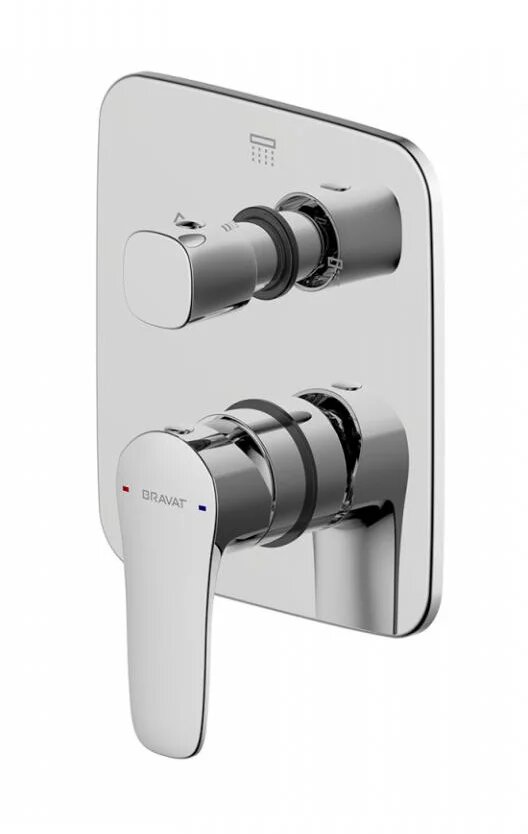 Встраиваемый смеситель для душа и ванны Bravat Source PB8173218CP-3-ENG хром
