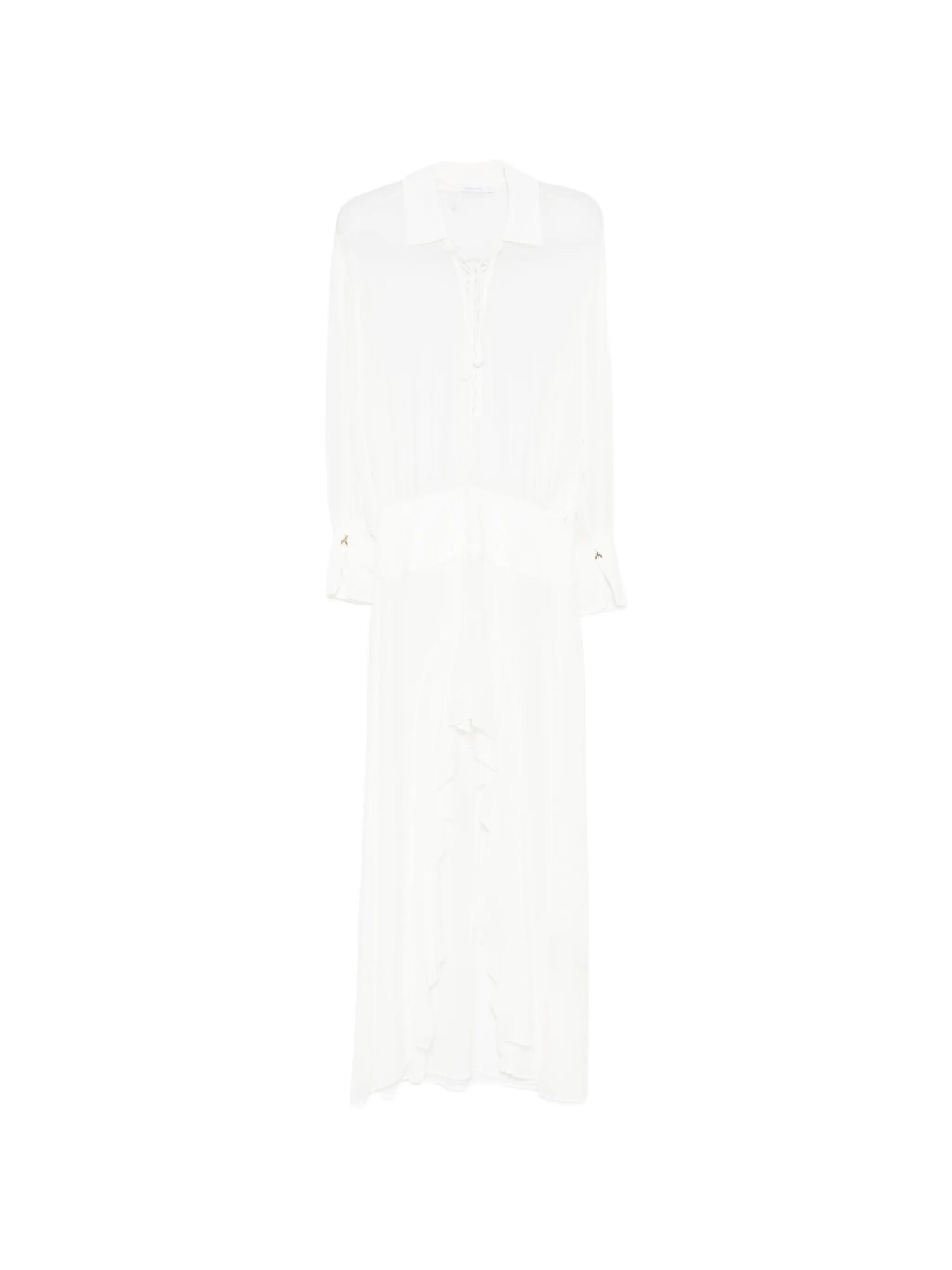 Платье Lace-up ruffled asymmetric dress
