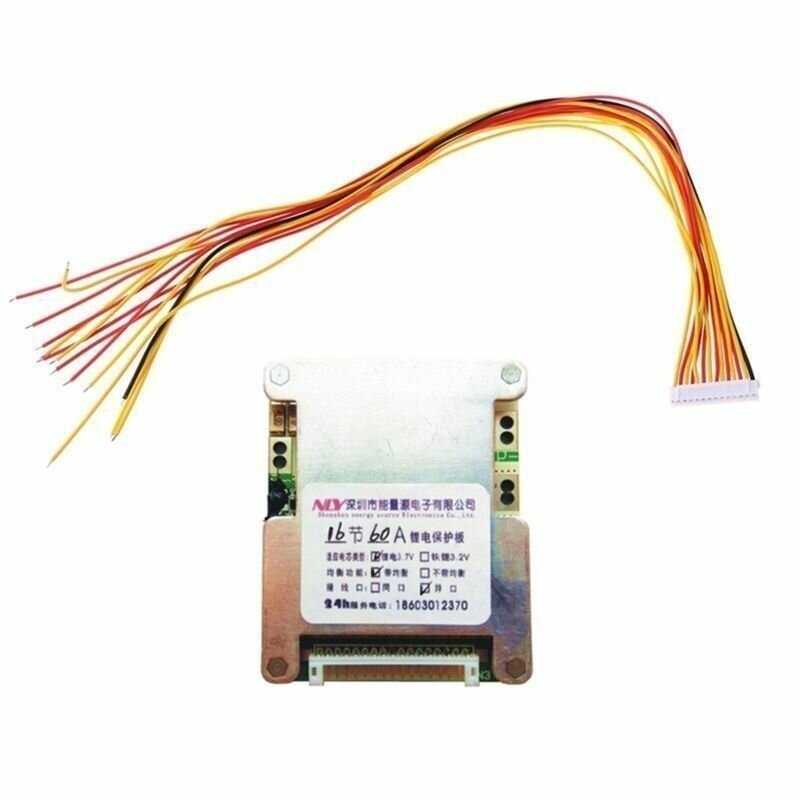 Литиевая батарея 16S 60V 60A BMS