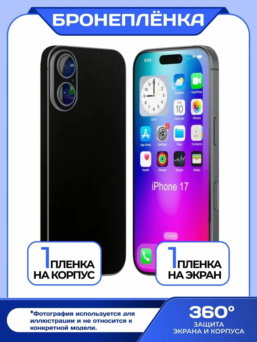 Пленка на экран и корпус для iPhone 17