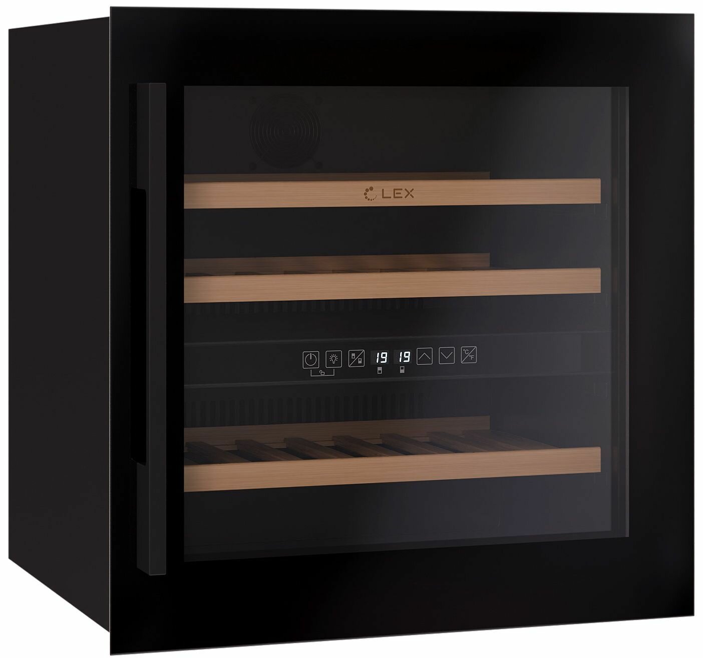 Встраиваемый винный шкаф LEX LWD6036BL dual zone