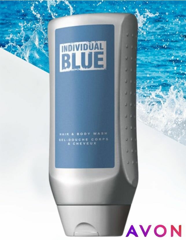AVON гель для душа мужской Individual Blue 250 мл