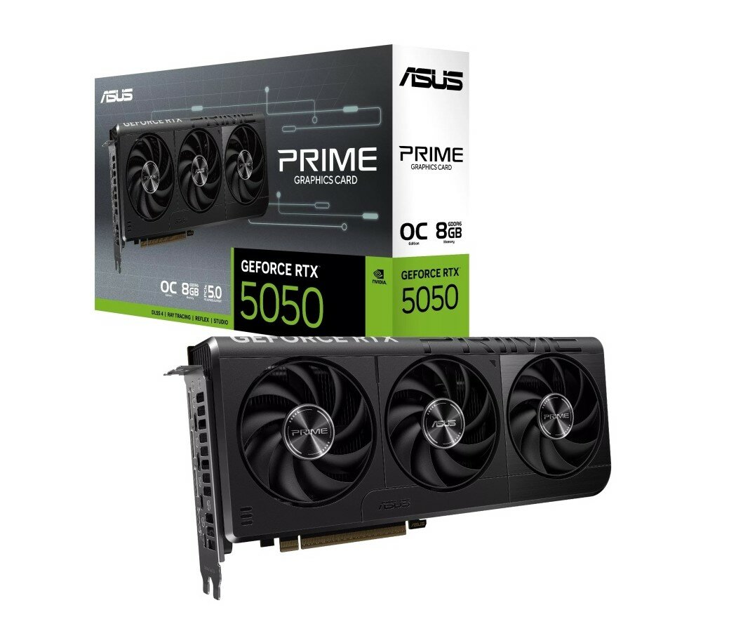 Видеокарта ASUS GeForce RTX 5050 PRIME OC 8G PRIME-RTX5050-O8G