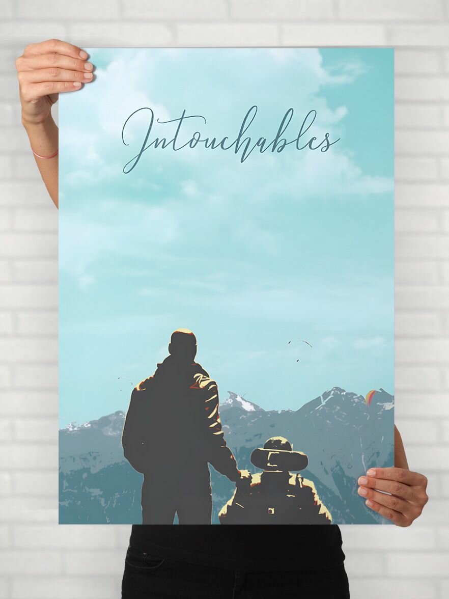 Плакат на стену для интерьера 1+1 (Дрисс и Филипп 2) - Постер по фильму и кино формата A1 (61x84 см)