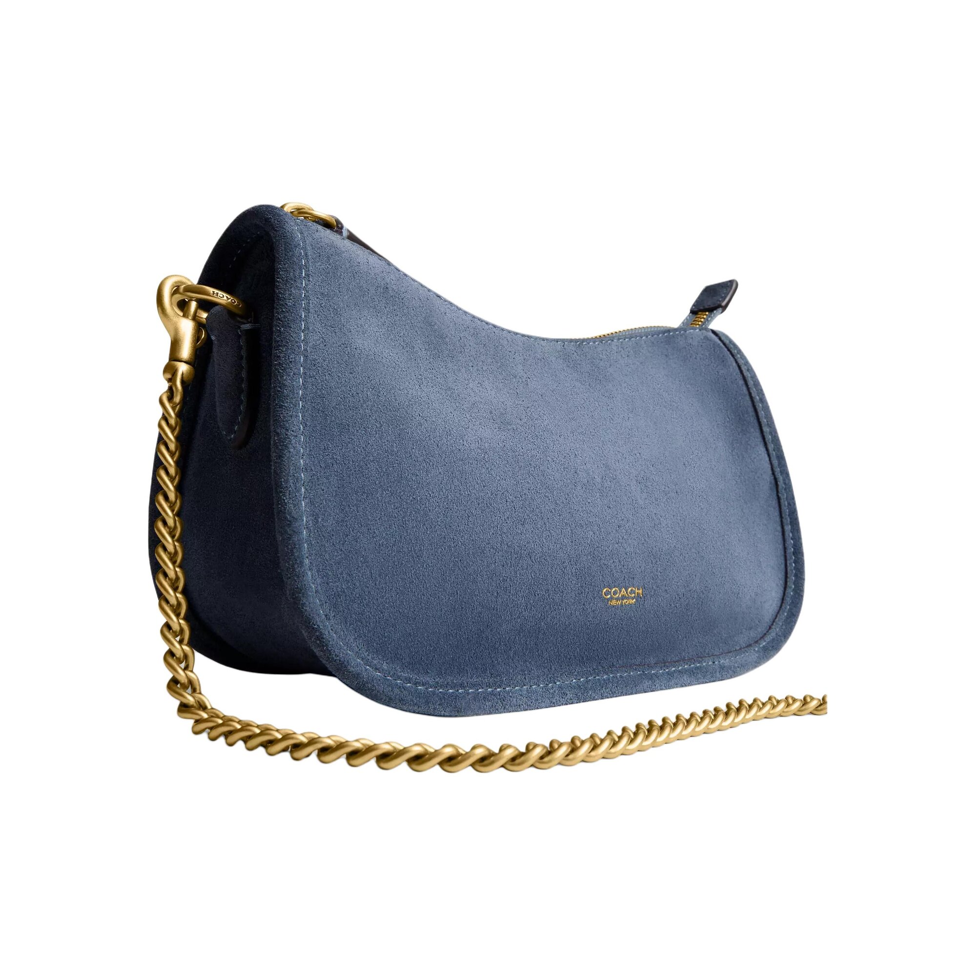 Сумка Coach Waverly, фактура матовая, светло-голубой — фото 1