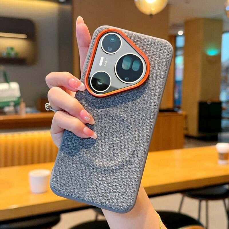 Чехол для Huawei Pura 80 Ultra / Хуавей Пура 80 Ультра Высококачественная ткани магнитная оболочка
