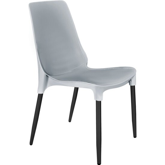 Стул Sheffilton SHT ST75/S424-C серый ral7040/черный муар