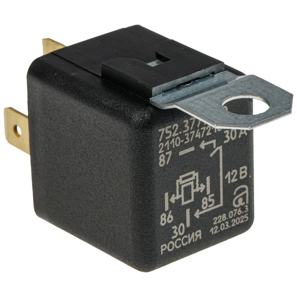 Реле пятиконтактное 12V 30A для Лада 4x4, Приора, Калина, Самара