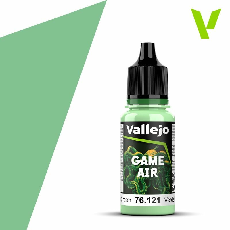 Краска Vallejo серии Game Air: Ghost Green - обновленная формула 2024 76.121