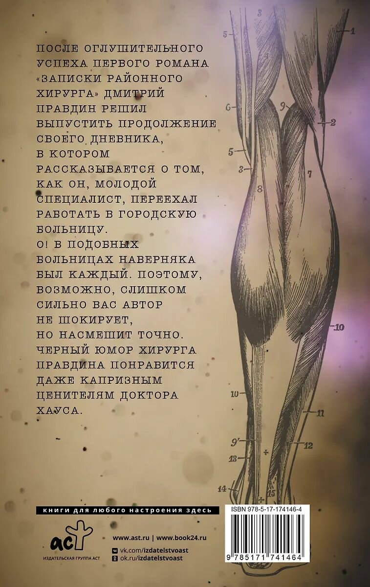 Мемуары АСТ Записки городского хирурга Правдин Д. А, 2025 г