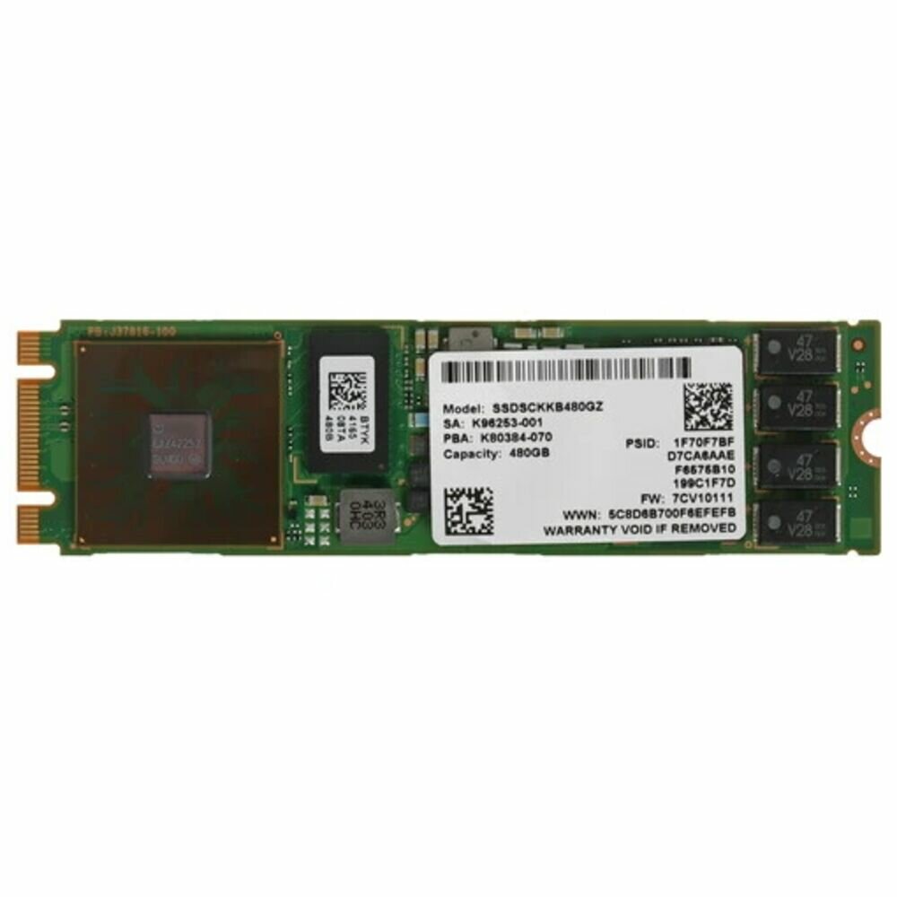 Внутренний SSD-накопитель 480Gb Intel SSDSCKKB480GZ1Z SATA3 D3-S4520-Series M.2 2280 SATA3