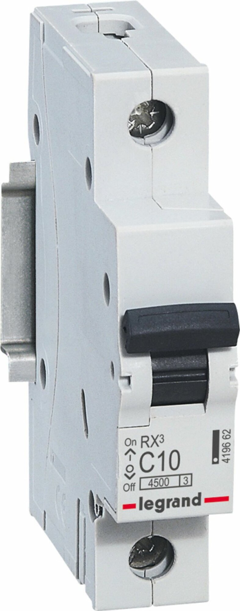 Автоматический выключатель Legrand RX3 1П 10A 4,5кА C (автомат электрический) 419662