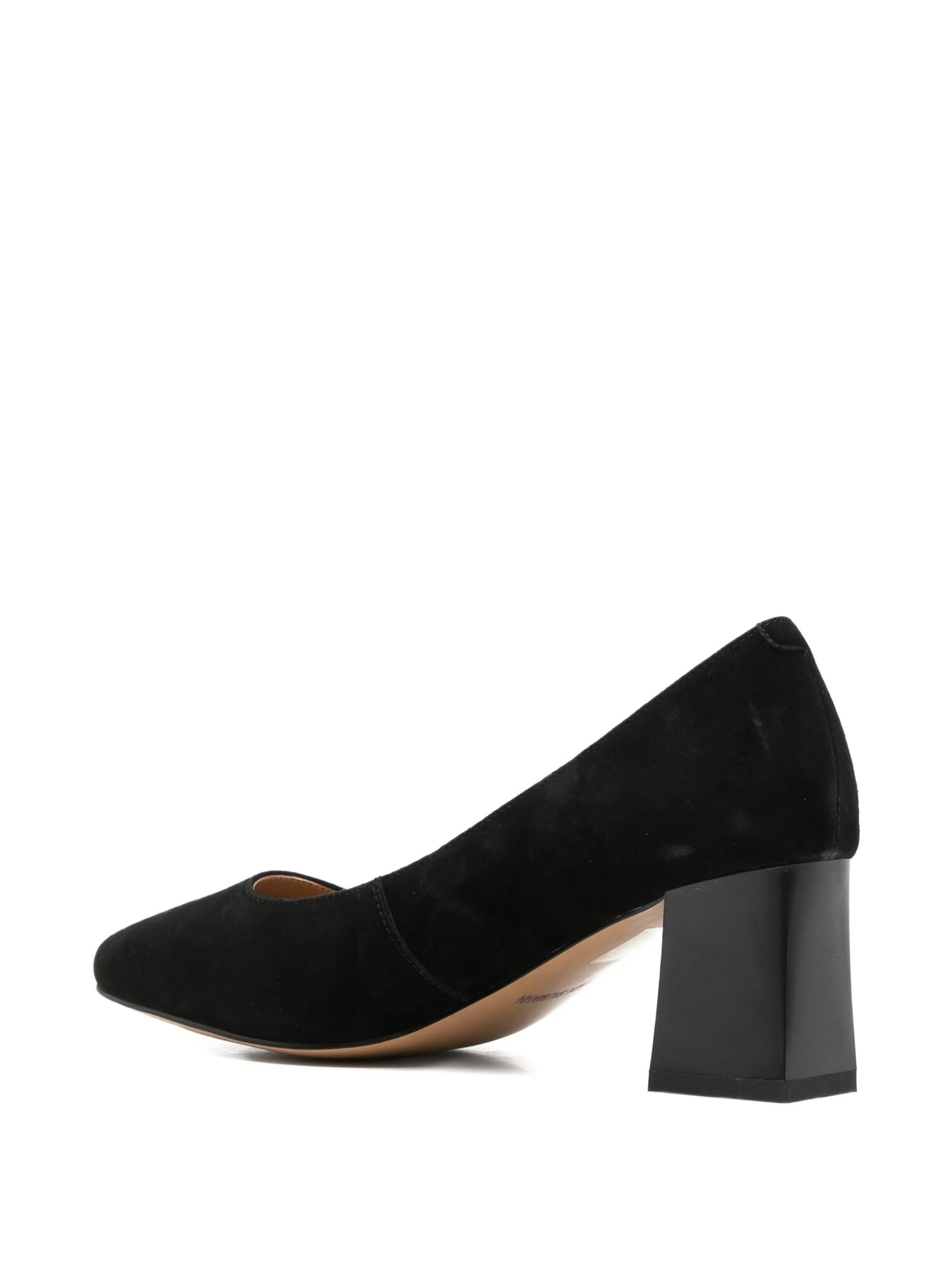 Туфли LINDA BAUMANN Suede block-heel pumps, размер 41, black/black — фото 1