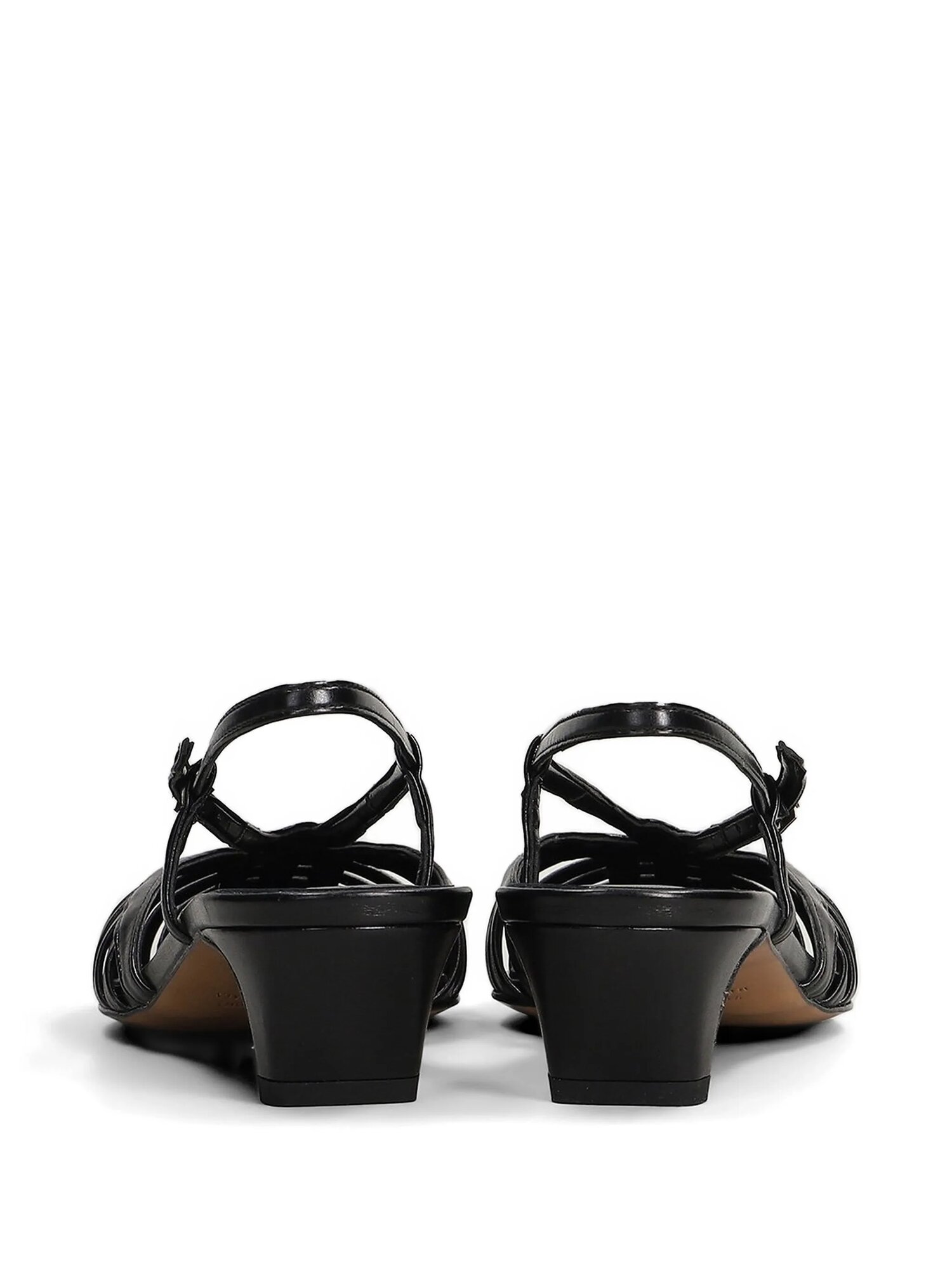 Туфли BIANCA DI Caged slingback pumps, размер 37, black/black — фото 1