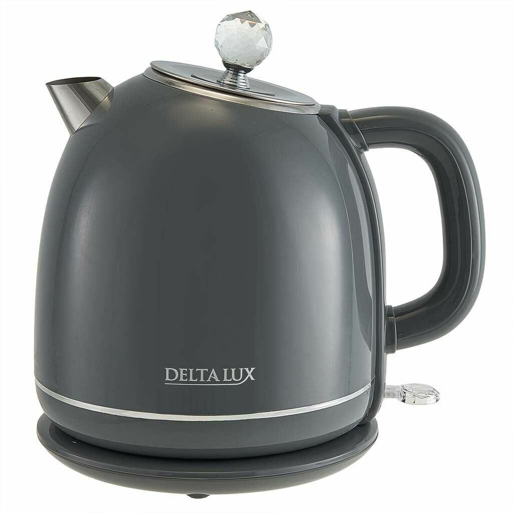 Чайник электрический Delta Lux DE-1018 1,7 л. металл/пластик