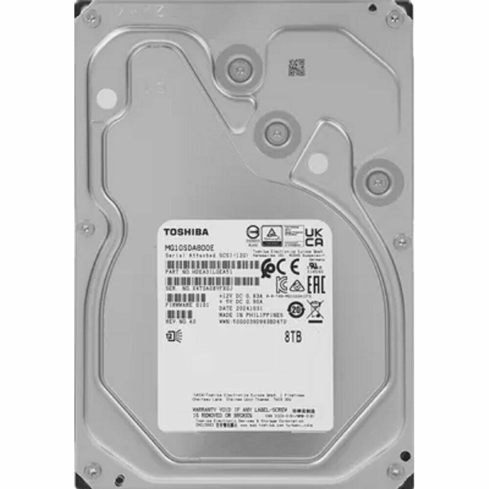 Внутренний HDD жесткий диск Toshiba MG10SDA800E Toshiba Enterprise Capacity 8000ГБ