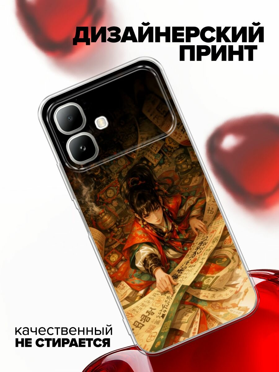 Чехол на Infinix Smart 20 / Инфиникс Смарт 20 с принтом Восточный обряд — фото 1