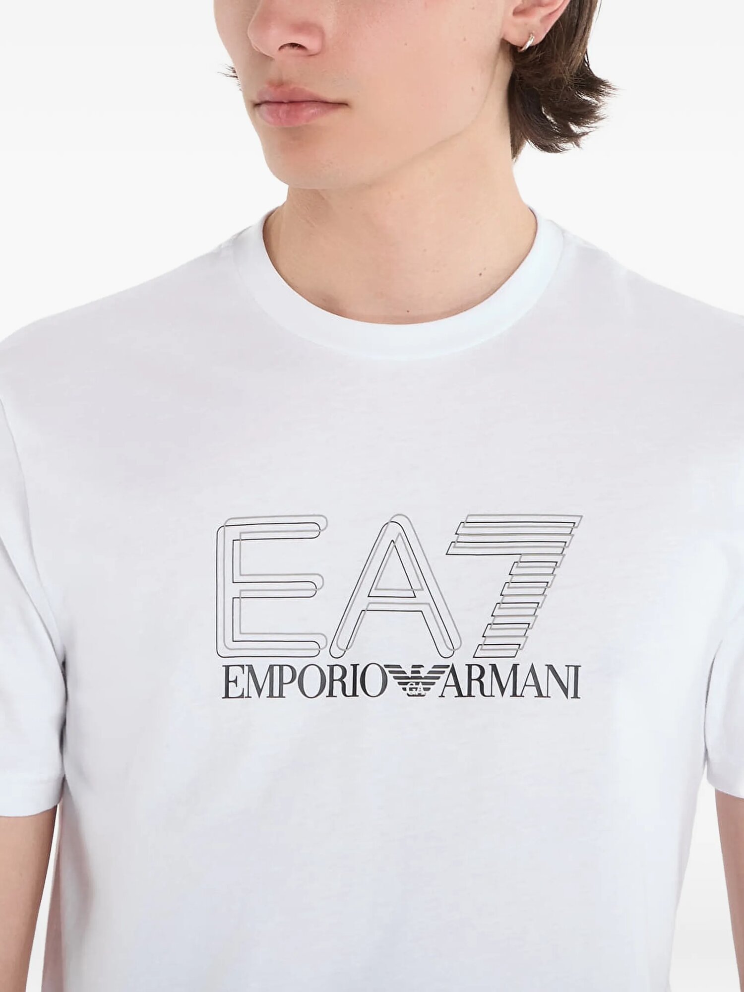 Футболка EA7 EMPORIO ARMANI, размер XL, белый, — фото 1