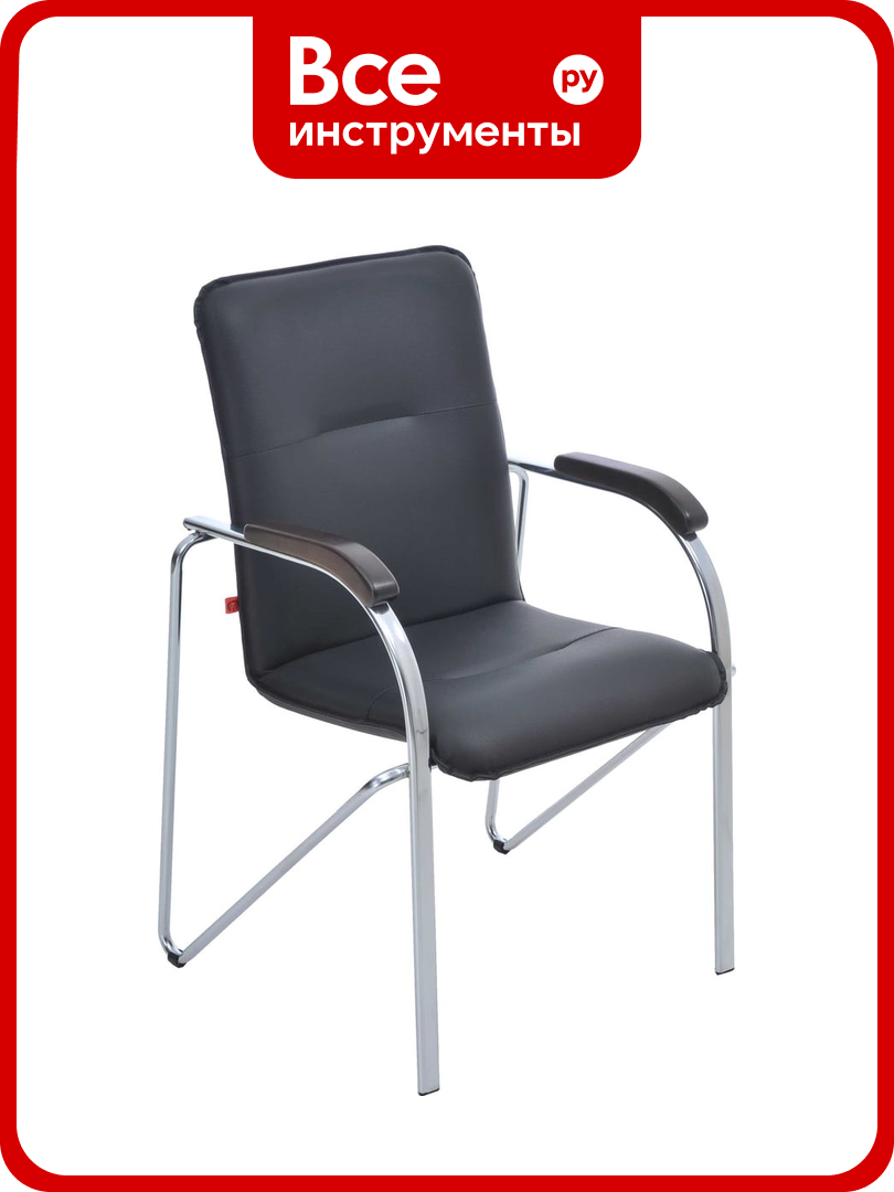 Стул Фабрикант Самба BOX4 Кожа иск, DO, №350 (черный), Орех (1031), CH 4610018464693