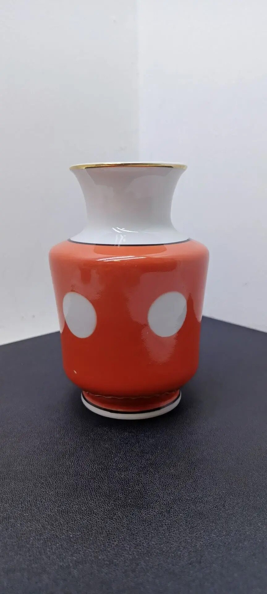 Винтажная ваза "Горох". Фарфор Тернопольский фз. СССР, 1980-е.