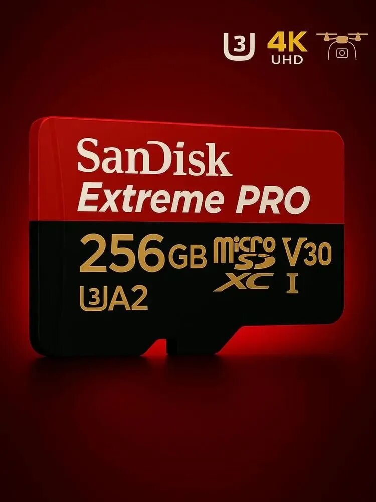 Карта памяти SanDisk Extreme Pro SDSQXCD-256G-GN6MA, 256GB, Class 10, UHS-I