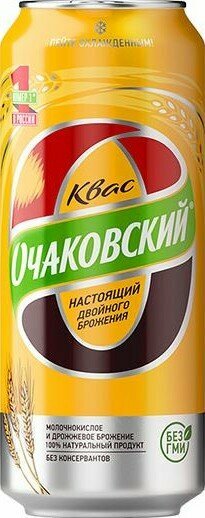 Очаковский 0,45л.*24шт. Квас ЖБ Ochakovskyi Квас Производство - Россия