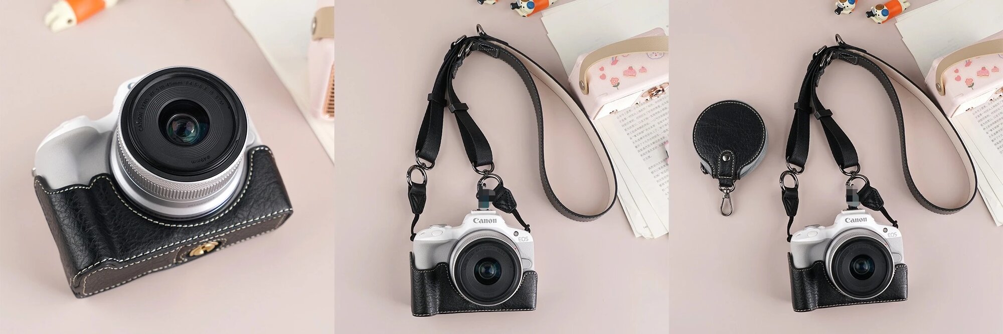 Чехол NiYi для Canon EOS R50 Base Strap, Черный, Black