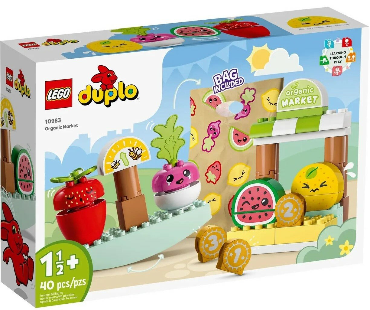 Конструктор LEGO DUPLO 10983 Фермерский рынок Organic Market, 40 деталей