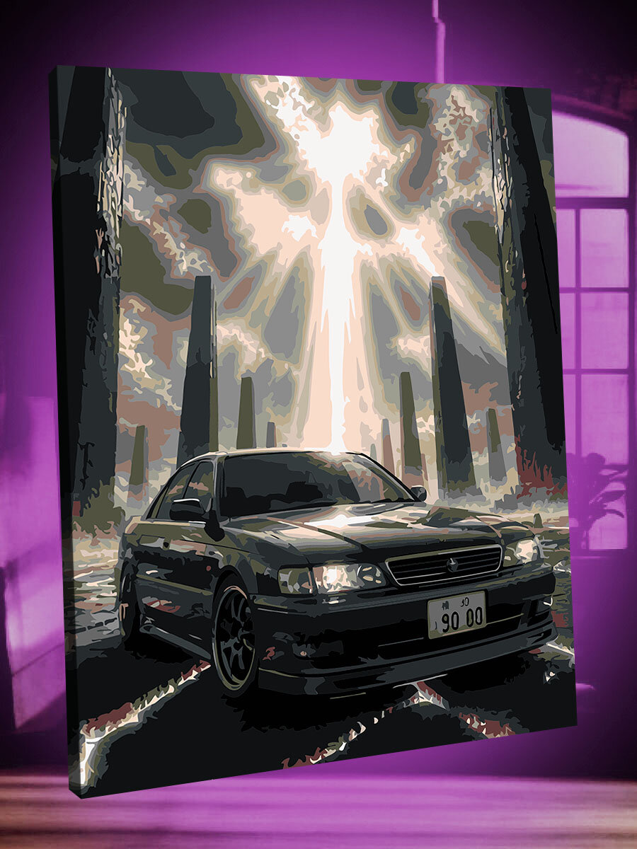 Картина по номерам Toyota Mark II JZX90