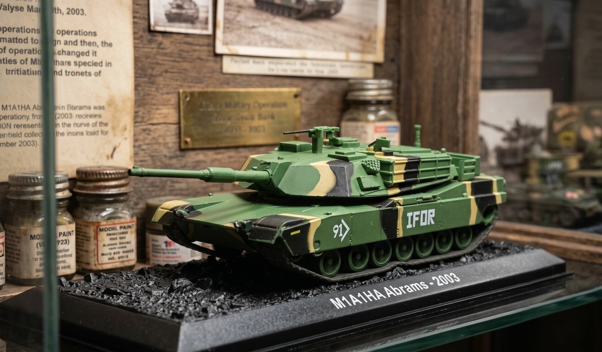 Масштабная модель 1/72, танк ABRAMS M1A1HA 2003г.