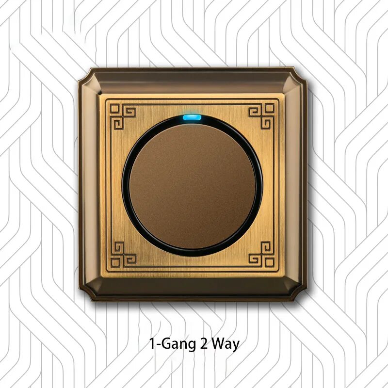 Выключатель 1-Gang 2 Way, бронзовый