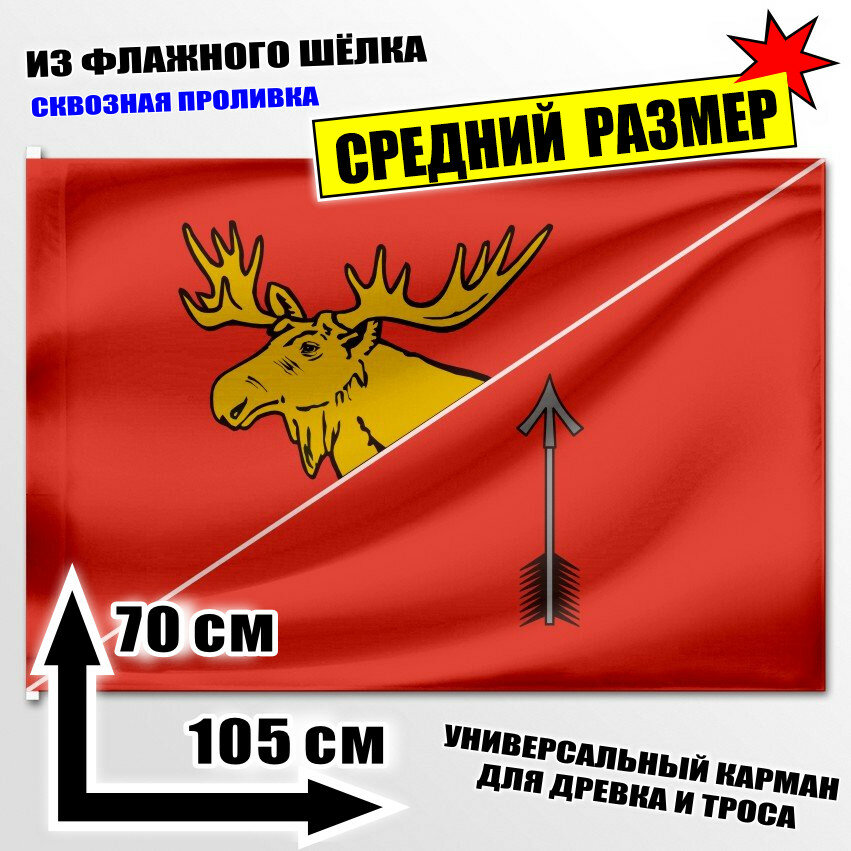 Флаг средний Гусевского района 105x70 см