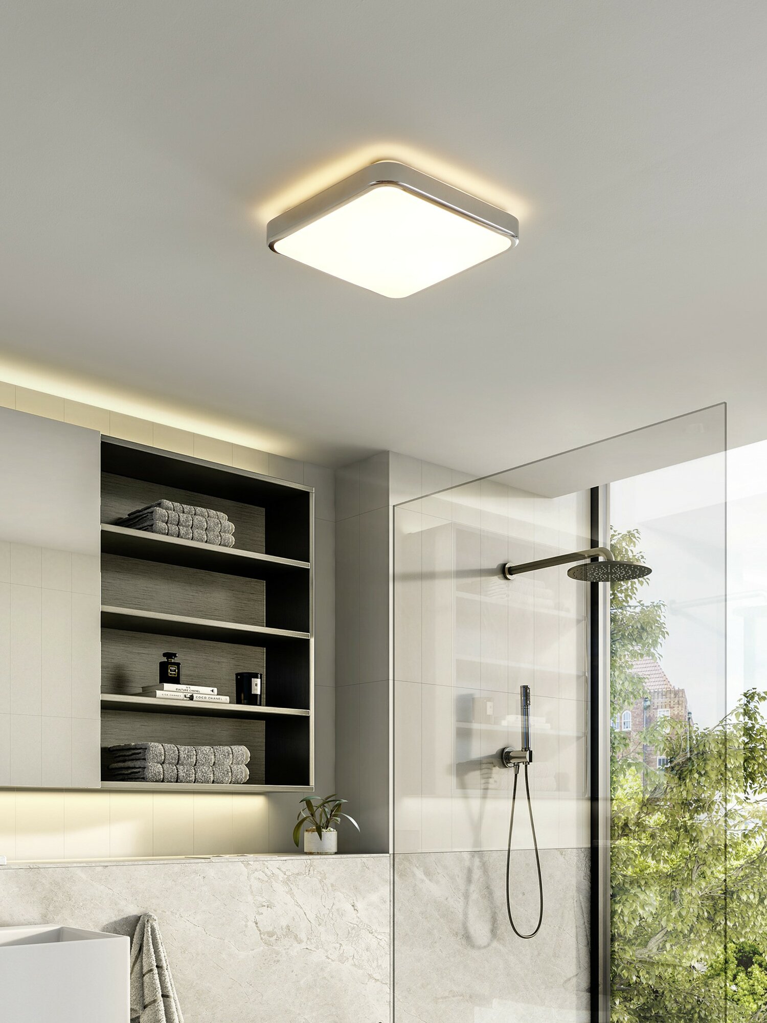 Светильник EGLO "Manilva", хром, LED, 16Вт, IP44, тёплый белый свет