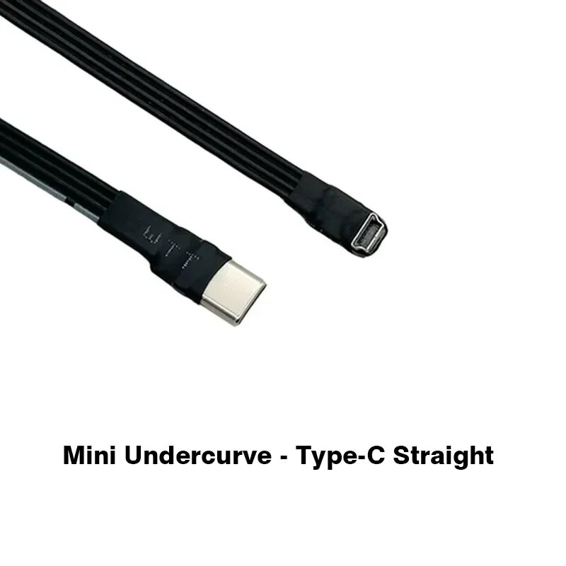 Кабель Mini USB - Type-C, 0.2м, Mini up bend- TypeC