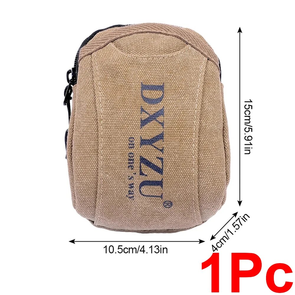 Портативная холщовая сумка для рогатки Khaki-1Pc