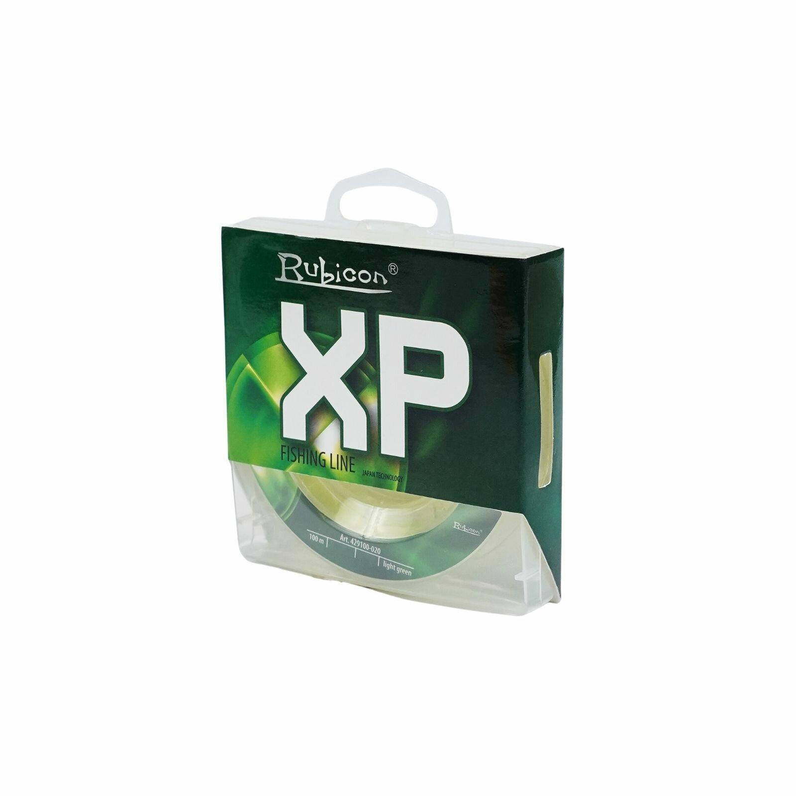 Монофильная леска для рыбалки RUBICON XP 100 м 0,16 мм (light green)
