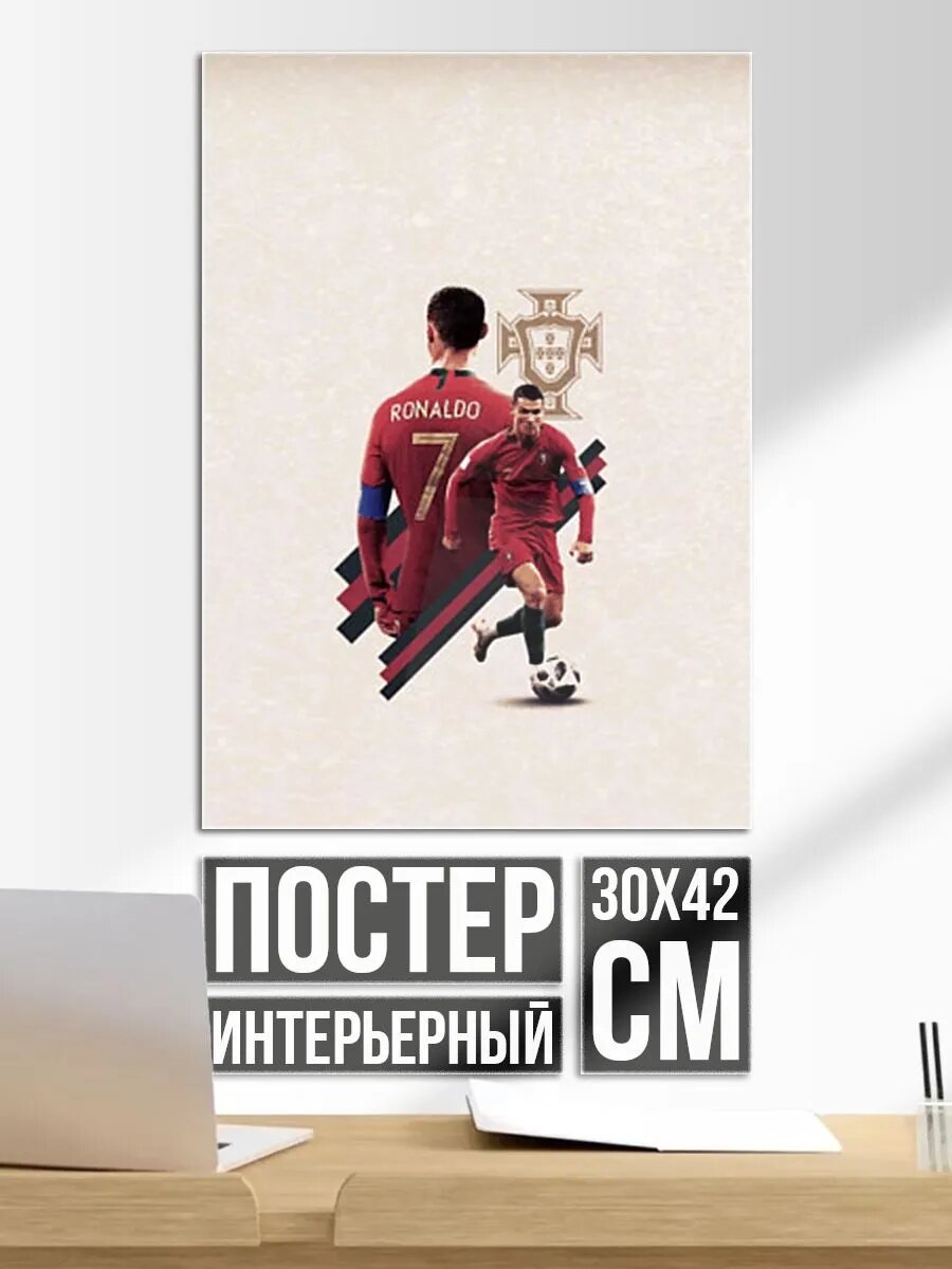 Постер на стену Криштиану Сборная Португалии