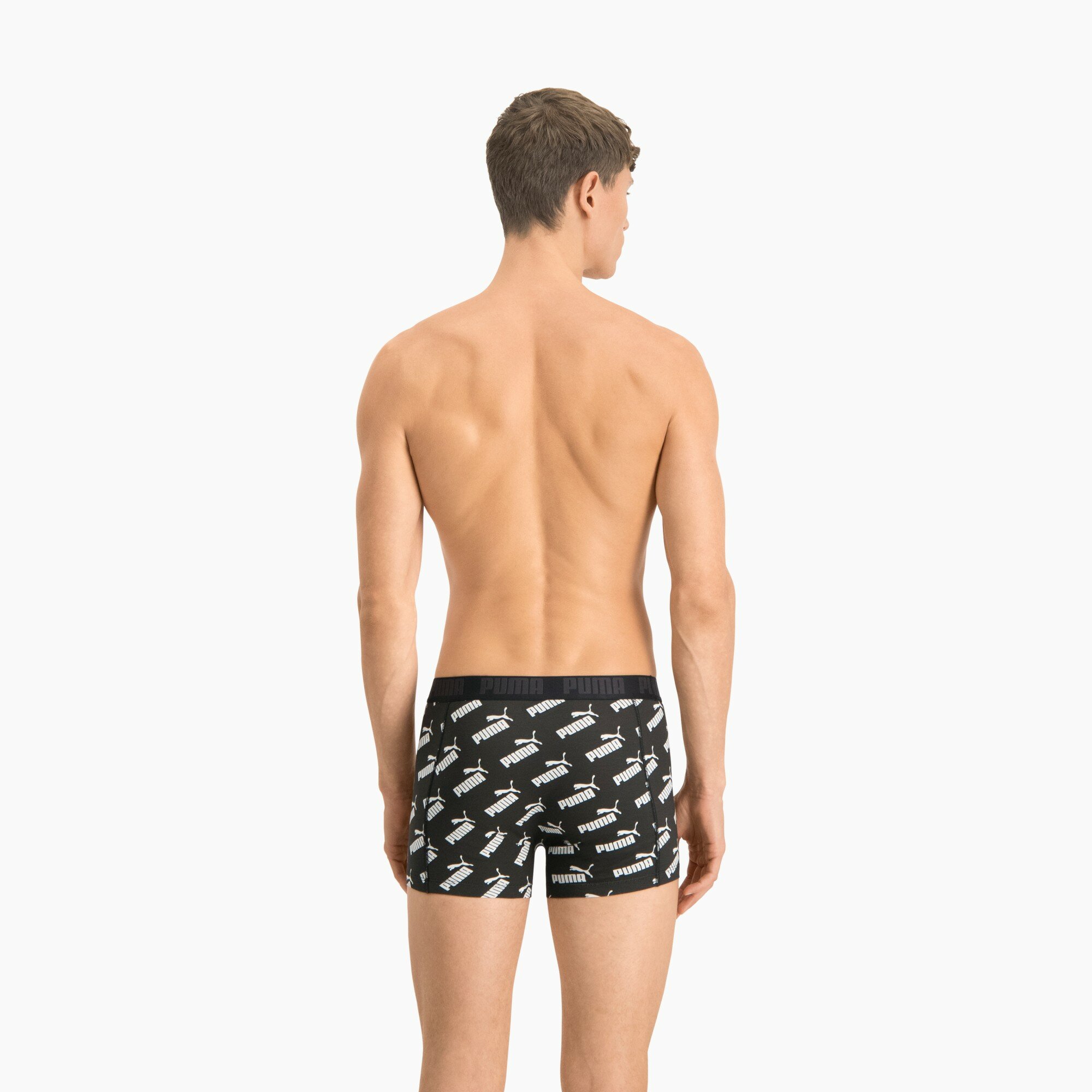Трусы PUMA MEN AOP BOXER 2P, комплект из 2 шт., размер XL, черный — фото 1