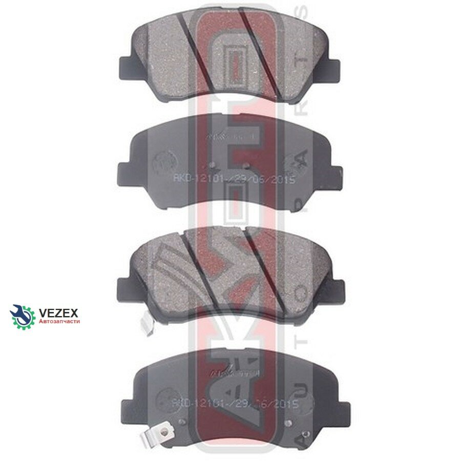 AKYOTO AKD-12101 Колодки тормозные дисковые передние