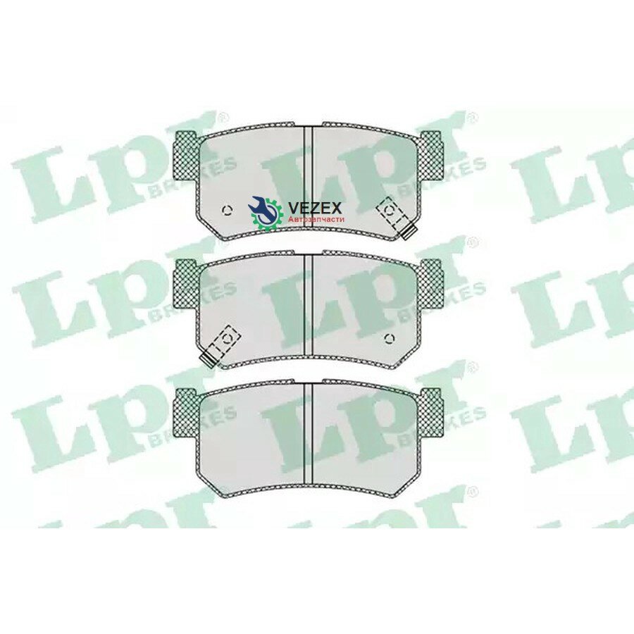 LPR 05P1210 Комплект тормозных колодок 05P1210