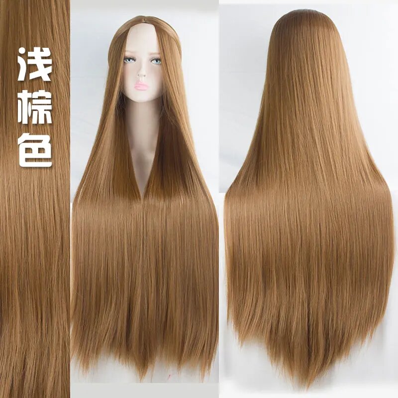 Синтетический парик HSIU 100 см Бежевый, Light brown