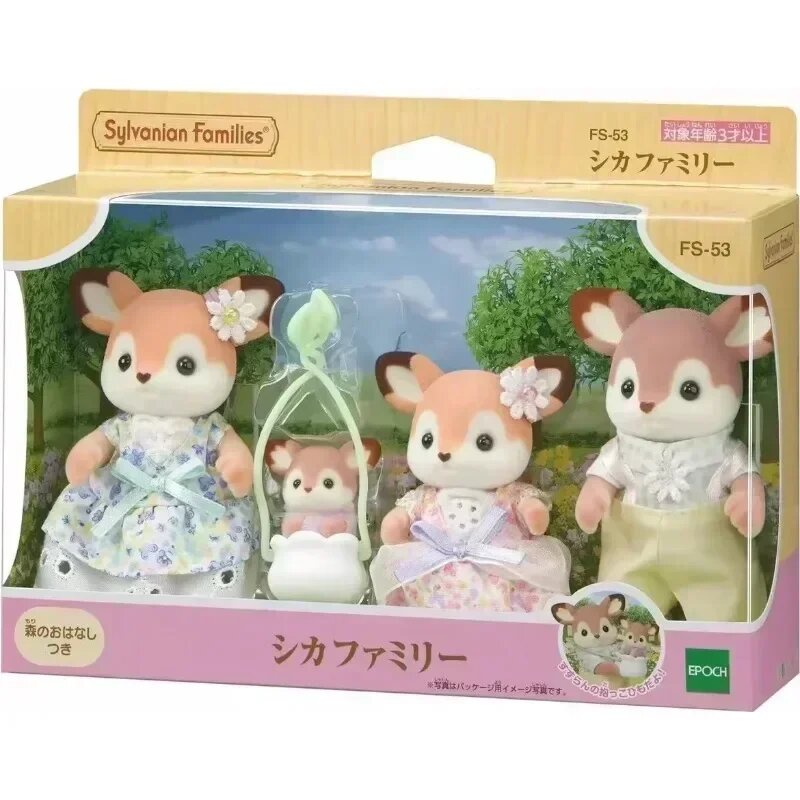 Sylvanian Families семья оленят, 4 фигурки, Цвет: N