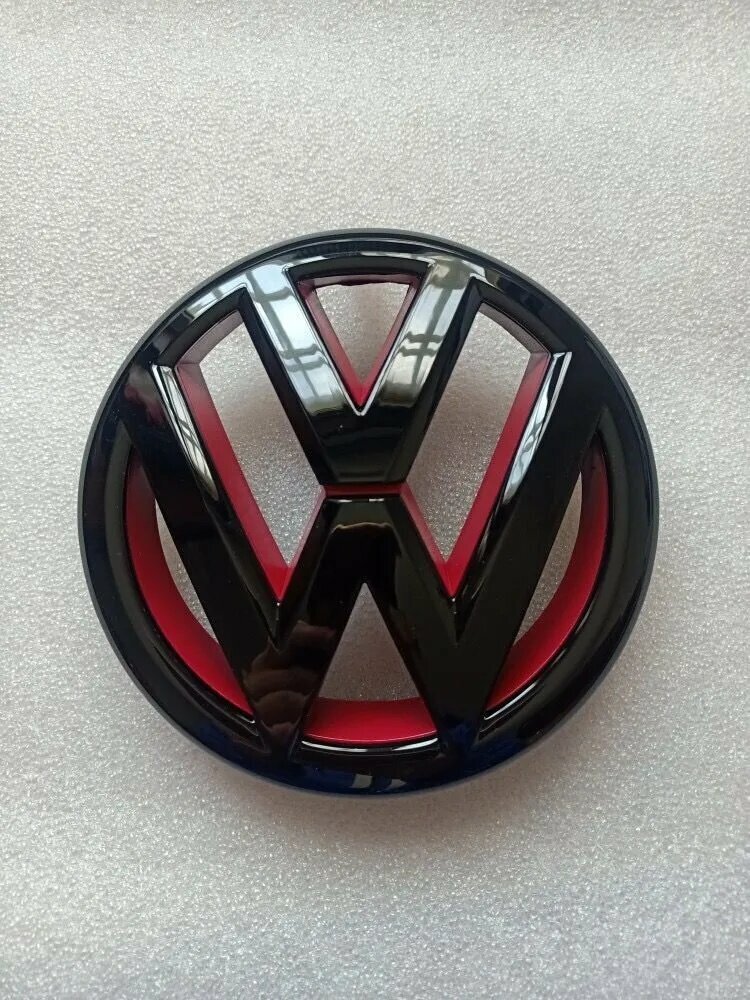 Volkswagen Golf Mk6 GTI TSI TDI R20 передняя решетка эмблема глянцевый черный красный 2010-2014
