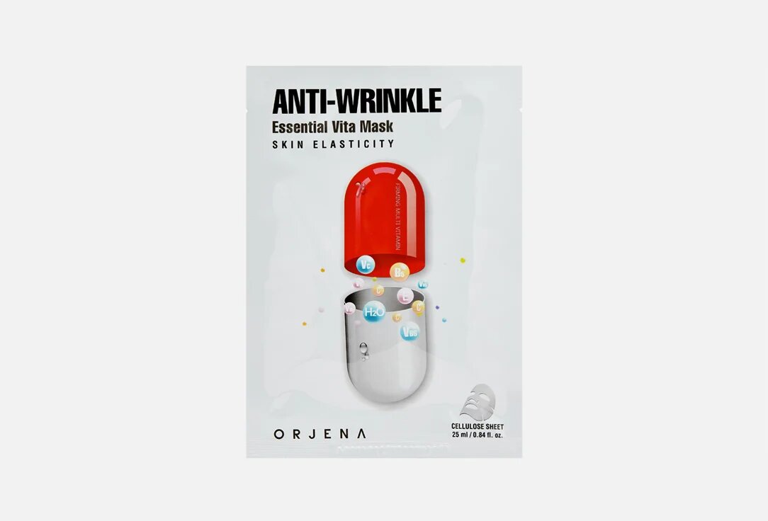ORJENA Anti-wrinkle Essential Vita Mask Антивозрастная тканевая маска для лица 1шт