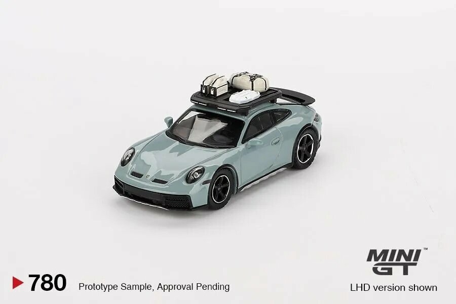 Машинка TSM MODEL MINIGT #780 1:64 Porsche 911 with luggage rack diecast alloy car model gifts