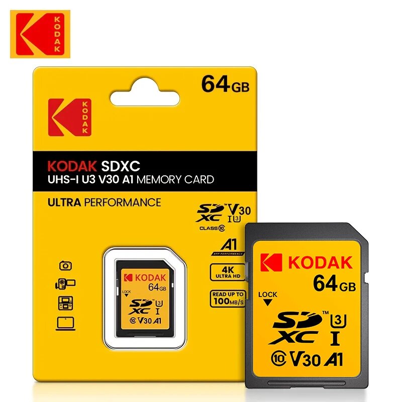 Kodak Professional SD-карта памяти 32/64/128 ГБ 64GB