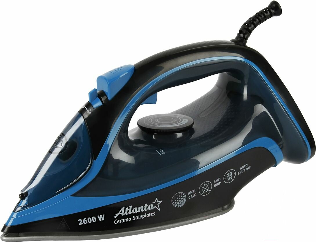 Утюг для одежды с пароувлажнением ATH-5581 (black)